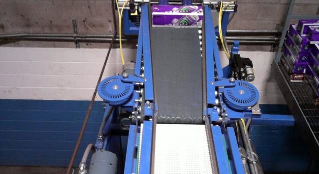 Infeed Case Conveyor / Auto Centering – Production Automation Inc